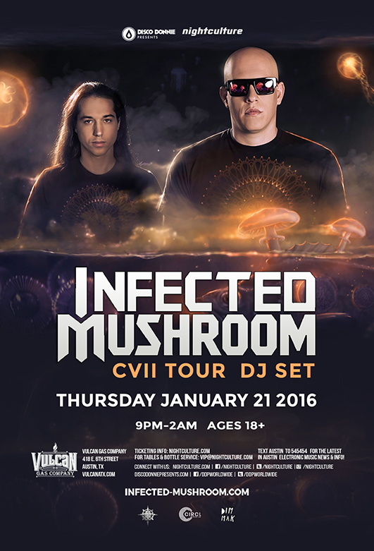USA, Austin (TX) - Vulcan Gas Company - Infected Mushroom